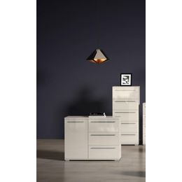 Kommode Places of Style, B:107cm H:85cm T:45cm, beige, Spanplatte, Schlafzimmer, Sideboards, "Piano, UV lackiert, hochglänzend in beige oder weiß,