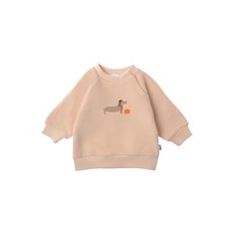 Liliput M&auml;dchen Sweatshirt "Dackel", beige, Gr. 74, bedruckt, 80% Baumwolle, 20% Polyester, Sweatshirts, aus super weichem Material