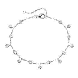 Smart Jewel Damen Armband "mit Zirkonia, Silber 925", 19cm, Silber 925 (Sterlingsilber), silber, Silber 925 (Sterlingsilber), Armb&auml;nder