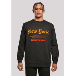 F4NT4STIC Herren Kapuzenpullover "New York CREW", schwarz, Gr. XXL, Obermaterial: 50% Baumwolle, 50% Polyester, Pullover, Print