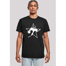 F4NT4STIC Damen T-Shirt "Looney Tunes Sylvester Cartoon Stern", schwarz, Gr. M, Obermaterial: 100% Baumwolle, Shirts, Print