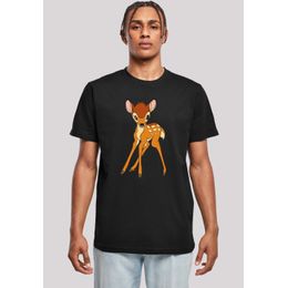 F4NT4STIC Damen T-Shirt "Disney Bambi Classic", schwarz, Gr. XL, Obermaterial: 100% Baumwolle, Shirts, Herren,Premium Merch,Regular-Fit,Basic,Bedruckt