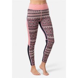 KARI TRAA Kinder Thermohose "MALIA", pink, Gr. XL, 50% Lyocell, 50% Wolle, Hosen, mit Wolle und Jacquard-Strick