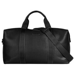 Bugatti Damen Reisetasche "ELSA", schwarz, Leder, leicht gl&auml;nzend, unifarben, Taschen, echt Leder