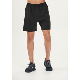 Virtus Herren Shorts "Korshi", schwarz, Gr. XL, unifarben, 87% Polyester, 13% Elasthan, Hosen, mit funktionalem 2-in-1 Design