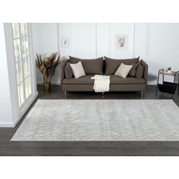 Teppich, B:200cm H:10mm L:290cm, beige, MyFlair M&Ouml;BEL & ACCESSOIRES, Polyester, Wohnzimmer, Teppiche, "My Floor, LAGERR&Auml;UMUNG", Kurzflor,