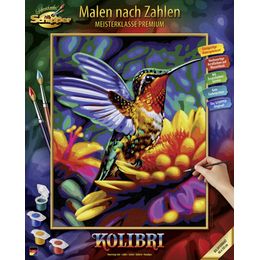 Schipper Kinder Malen nach Zahlen "Meisterklasse Premium, Kolibri", bunt, B:40cm H:50cm, Malvorlagen, Made in Germany