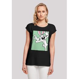 F4NT4STIC Damen T-Shirt "Looney Tunes Bugs Bunny Funny Face", schwarz, Gr. M, Obermaterial: 100% Baumwolle, Shirts, Print