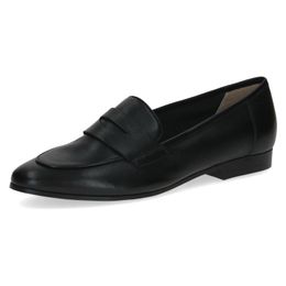 Caprice Damen Slipper, Gr. 38, schwarz, Nappaleder, Schuhe, Blockabsatz, Businessschuh, Schlüpfschuh mit Zierriegel
