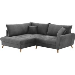 Ecksofa MR. COUCH, B:230cm H:71cm T:190cm, schwarz, Memphis (Grundgewebe - 100% Polyester; Nutzschicht- 90% Polyester / 10% Polyamide), Wohnzimmer,
