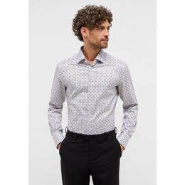 Eterna Herren Langarmhemd "SLIM FIT", grau, Gr. 43, Twill, 100% Baumwolle, Hemden, NON IRON (b&uuml;gelfrei)