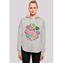 F4NT4STIC Damen Kapuzenpullover "Muttertag Mama Herzen", grau, Gr. XS, Obermaterial: 100% Baumwolle, Pullover, Premium Qualit&auml;t