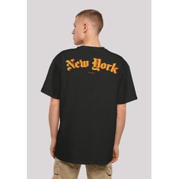 F4NT4STIC Herren T-Shirt "New York Orange OVERSIZE TEE", schwarz, Gr. XS, Obermaterial: 100% Baumwolle, Shirts, Print