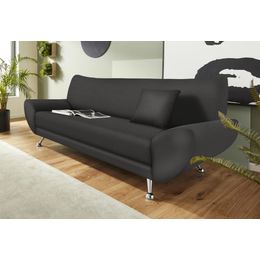 3-Sitzer Inosign, B:205cm H:78cm T:82cm, grau, Kunstleder SOFTLUX;Luxus-Microfaser ALCAZAR (100% Polyester);Feinstruktur (100% Polyester), Sofas,
