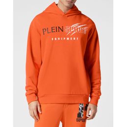 Sweatshirt Plein Sport "Scratch", Herren, Gr. XL, 20, orange, Obermaterial: 88% Baumwolle, 12% Polyester, Sweatshirts