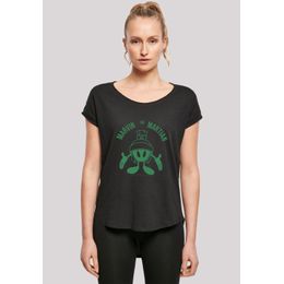 F4NT4STIC Damen T-Shirt "Looney Tunes Marvin The Martian Large Head", schwarz, Gr. XS, Obermaterial: 100% Baumwolle, Shirts, Damen,Premium