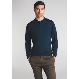 Eterna Herren Strickpullover, blau, Gr. XXXL, 100% Wolle (Merino), Pullover