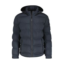 Lerros Herren Steppjacke, blau, Gr. XXXL, unifarben, Web, Obermaterial: 100% Polyester, Jacken, mit versteckter Kapuze