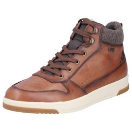 Rieker Herren Winterboots, Gr. 47, braun, Leder, Lederimitat, Schuhe, High Top Sneaker, Schnürboots mit RiekerTEX-Membran