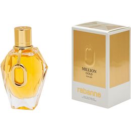 Paco Rabanne Damen Eau de Parfum "Rabanne Million Gold Intense for Her", 90ml, transparent, Parfüms, mit blumigen und mineralischen Noten