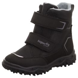Superfit Mädchen Winterstiefel "HUSKY WMS: Mittel", Gr. 34, schwarz, Textil, Schuhe, Snowboots mit wärmendem Textilfutter, Größenschablone zum