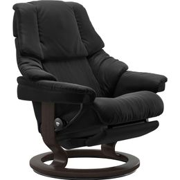 Relaxsessel stressless, B:88cm H:98cm T:77cm, schwarz, Leder BATICK: BATICK ist ein leicht korrigiertes, durchgefärbtes und genarbtes Möbelleder, bei