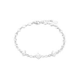 Amor Damen Silberarmband "2027487", 19cm, Silber 925 (Sterlingsilber), silber, Silber 925 (Sterlingsilber), Armb&auml;nder, mit Zirkonia (synth.)