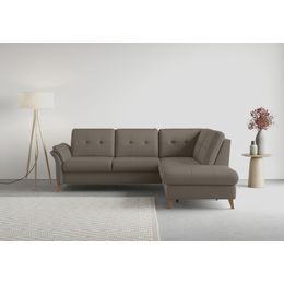 Sit & More Ecksofa SIT & MORE, B:250cm H:90cm T:226cm, braun, Wohnzimmer, Sofas, "Göteborg", inkl. Sitztiefenverstellung, wahlweise mit Bettfunktion & Bettkasten