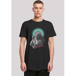 F4NT4STIC Herren T-Shirt "Long Cut T-Shirt 'Janis Joplin Halo Photo'", schwarz, Gr. XXL, Obermaterial: 100% Baumwolle, Shirts, Herren,Premium