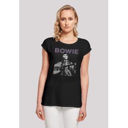 F4NT4STIC Damen T-Shirt "David Bowie Rock Poster", schwarz, Gr. L, Obermaterial: 100% Baumwolle, Shirts, Print