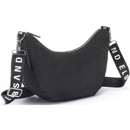 ELBSAND Damen Handtasche "Hobo-Tasche", schwarz, Stoff, Textil, unifarben, Taschen, Schultertasche, Minibag, Henkeltasche, Crossbody Bag VEGAN