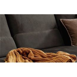 Sofakissen W.Schillig, B:62cm H:20cm T:8cm, grau, Stoff S37 (100% Polyester);ROHLEDER Chenille-Flachgewebe Q2 W77 (68% Polyacryl, 32%