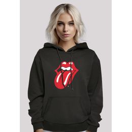 F4NT4STIC Damen Kapuzenpullover "The Rolling Stones Classic Zunge Rock Musik Band", schwarz, Gr. S, Obermaterial: 65% Baumwolle, 35% Polyester,