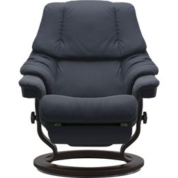 Relaxsessel stressless, B:88cm H:98cm T:77cm, blau, Leder BATICK: BATICK ist ein leicht korrigiertes, durchgefärbtes und genarbtes Möbelleder, bei