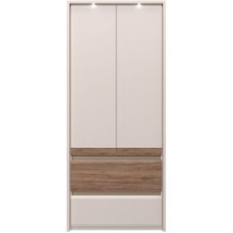 Kleiderschrank Places of Style, B:97cm H:226cm T:60cm, beige, MDF, Spanplatte, Kinderzimmer, Schränke, "Invictus, UV lackiert, kratzfest,