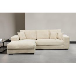 Ecksofa WERK2, B:286cm H:84cm T:184cm, beige, 90% Polyester, 10% Nylon, Wohnzimmer, Sofas, "Eden modern und zeitlos, geschmackvolles Sofa, Breite
