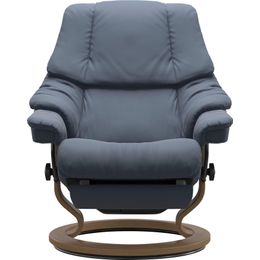 Relaxsessel stressless, B:88cm H:98cm T:77cm, blau, Leder BATICK: BATICK ist ein leicht korrigiertes, durchgef&auml;rbtes und genarbtes M&ouml;belleder, bei