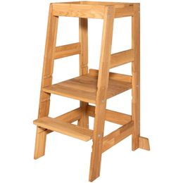Pinolino Kinder Stehhilfe "Lernturm Fino, Eiche ge&ouml;lt", braun, Massivholz, St&uuml;hle