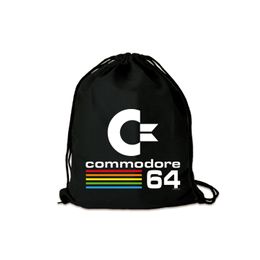 logoshirt Kulturbeutel "Commodore 64 Logo", schwarz, Baumwolle, bedruckt, Taschen, mit coolem Motiv