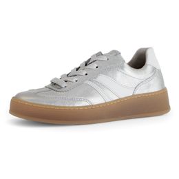 Gabor Damen Plateausneaker "FLORENZ", Gr. 40, bunt, Glattleder, metallic, Schuhe, Freizeitschuh, Halbschuh, Schnürer in bequemer Schuhweite G (=weit)