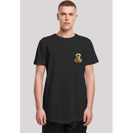 F4NT4STIC Damen T-Shirt "Rubber Duck Captain Long", schwarz, Gr. M, Obermaterial: 100% Baumwolle, Shirts, Print