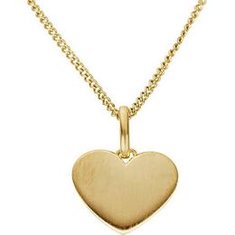 Firetti Damen Kettenanhänger "Schmuck Geschenk Gold 333 Halsschmuck Anhänger Herz", Gelbgold 333, 0,37 g, gold, Gelbgold 333, Schmuckanhänger