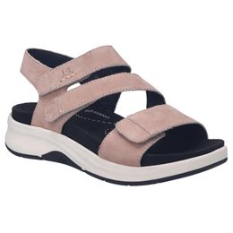 Josef Seibel Damen Sandale "Estelle 03", Gr. 36, rosa, Leder, Schuhe, Bequemschuh, Sandalette, Klettschuh mit Fußbett
