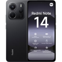 Xiaomi Smartphone "Redmi Note 14", 128 GB, schwarz, Mobiltelefone