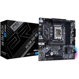 Asrock Mainboard "H670M Pro RS", B:24,4cm T:24,4cm, schwarz, Mainboards
