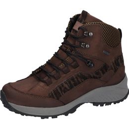 Waldläufer WALDLÄUFER Damen Trekkingschuh "H-EMMA", Gr. 5,5, braun, Nubukleder, Textil, Veloursleder, Schuhe, Outdoor, Schnürschuh, High-Top mit TEX-Membran,
