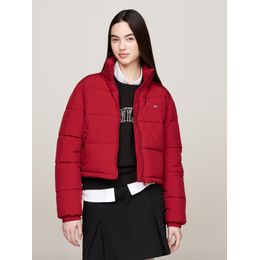 Tommy Jeans Damen Steppjacke, rot, Gr. XL, unifarben, Web, Obermaterial: 100% Polyester. Futter: 100% Polyester. Wattierung: 100% Polyester, Jacken,