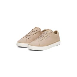 Tommy Hilfiger Herren Sneaker "TH HI VULC LOW CORE CANVAS", Gr. 42, beige, Textil, Schuhe, Freizeitschuh, Halbschuh, Schnürer mit weich gepolstertem