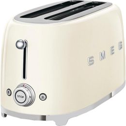 Smeg Toaster "TSF02CREU", B:39,4cm H:21,5cm T:20,8cm, beige, Toaster