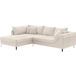 Ecksofa MR. COUCH, B:317cm H:98cm T:228cm, beige, Novaclean Avanti (100% Polyester), Wohnzimmer, Sofas, "Portofino L-Form", 4 Bezugsqualitäten, 13,5